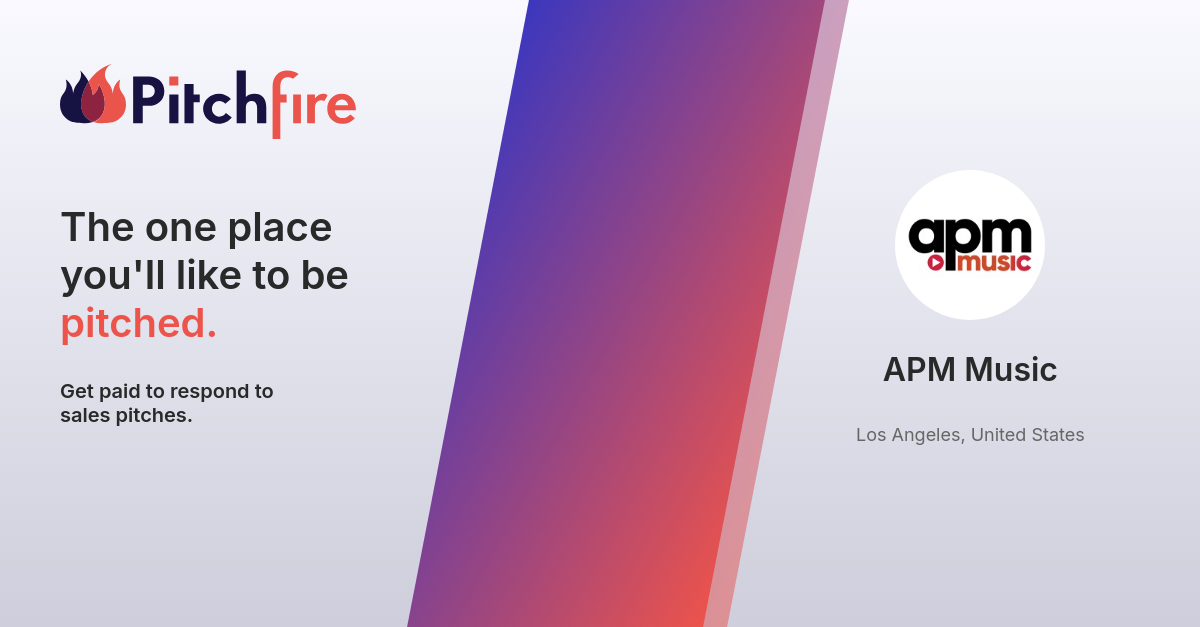 Pitch APM Music employees | Pitchfire