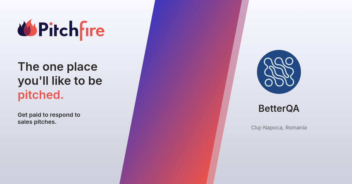 Pitch BetterQA employees | Pitchfire Pitch BetterQA employees | Pitchfire