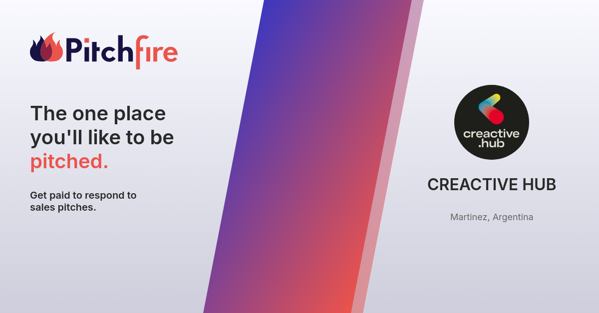 Pitch CREACTIVE HUB | Pitchfire