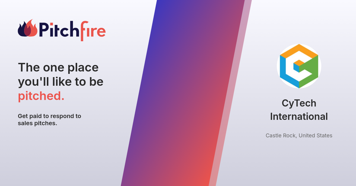 Pitch CyTech International | Pitchfire
