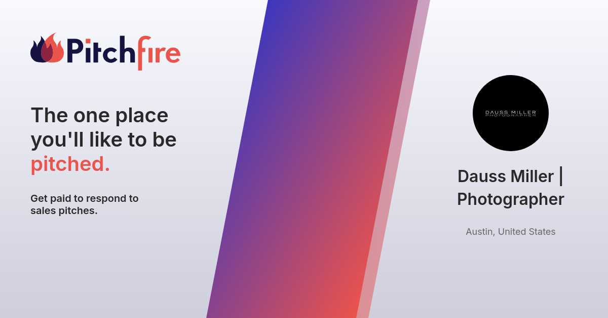 Pitch Dauss Miller | Photographer employees | Pitchfire