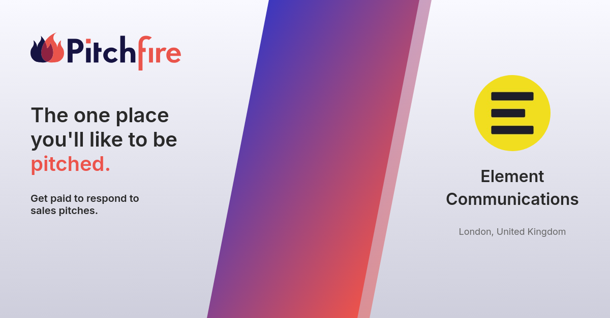 Pitch Element Communications | Pitchfire