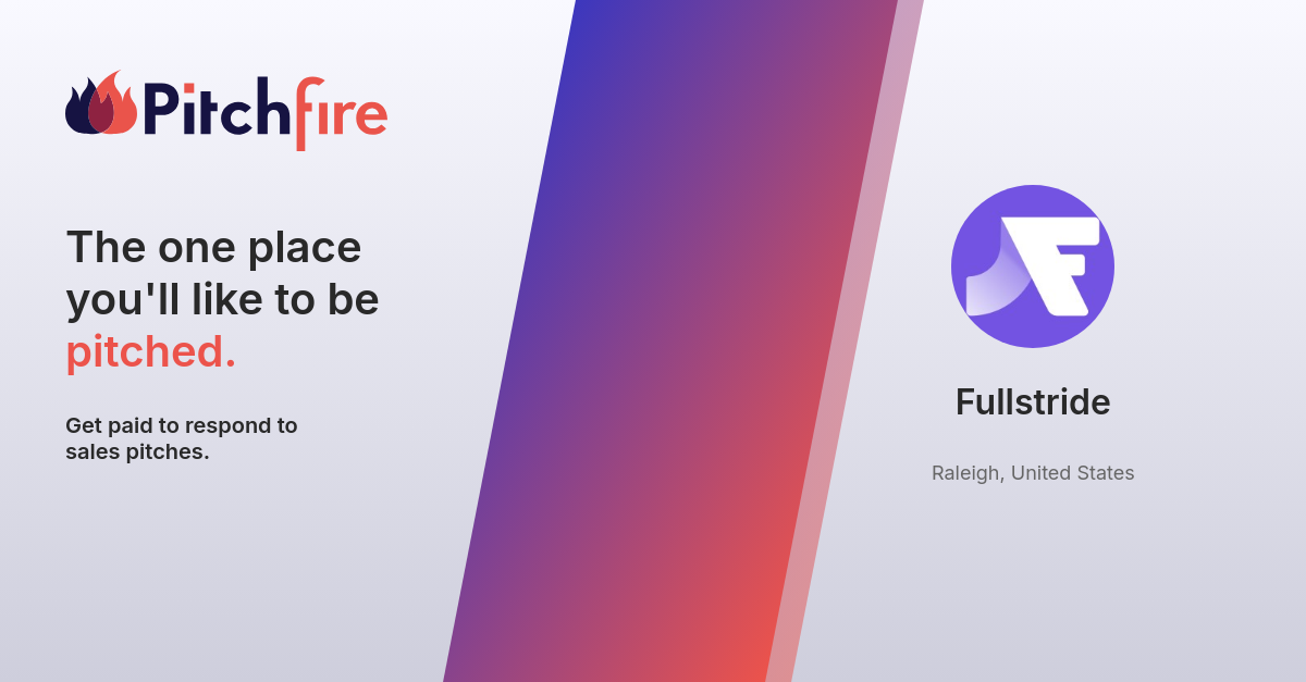 Pitch Fullstride employees | Pitchfire