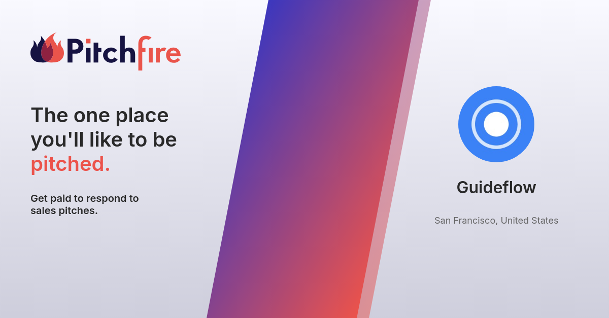 Pitch Guideflow employees | Pitchfire