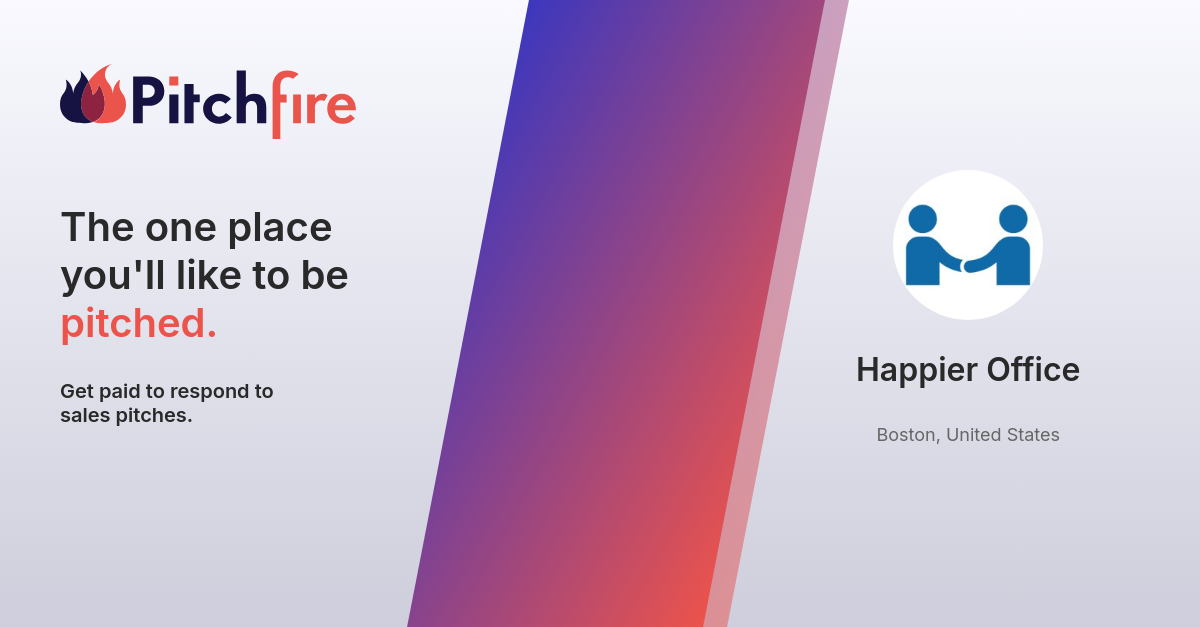 Pitch Happier Office employees | Pitchfire