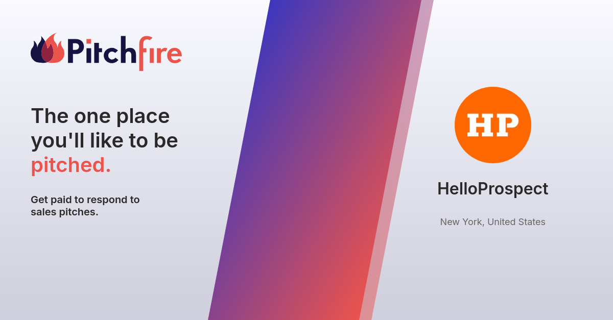 Pitch HelloProspect | Pitchfire