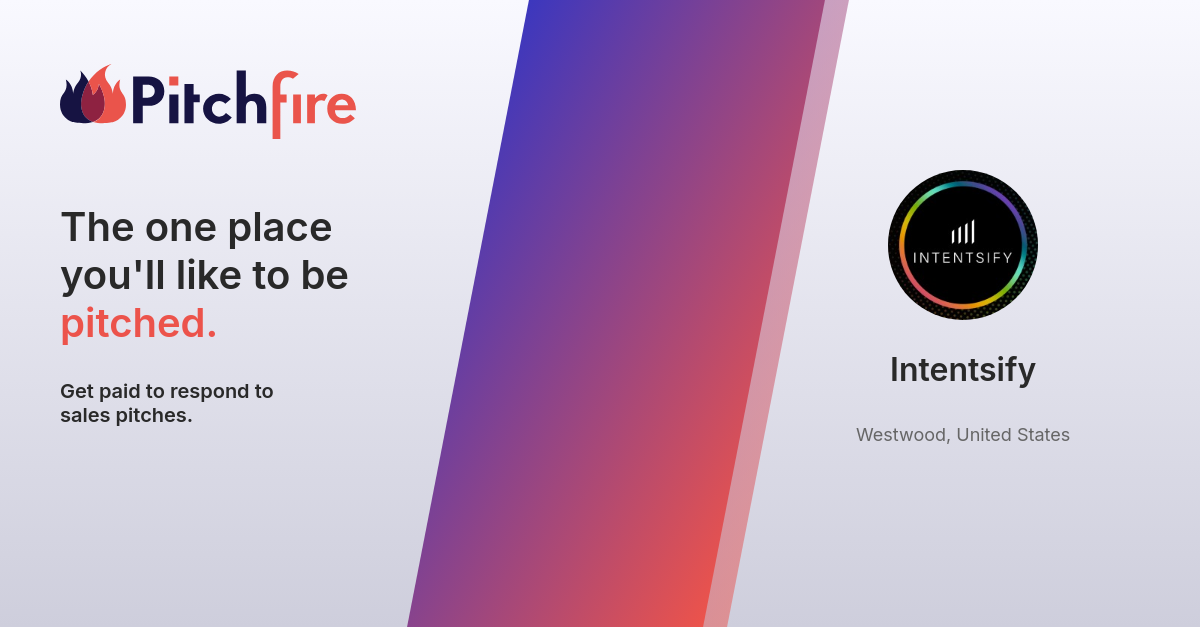 Pitch Intentsify employees | Pitchfire