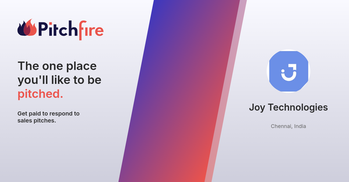 Pitch Joy Technologies | Pitchfire