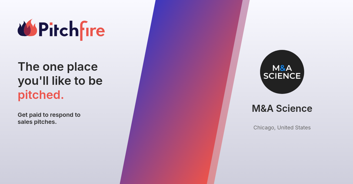 Pitch M&A Science | Pitchfire