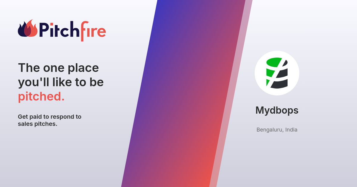 Pitch Mydbops | Pitchfire