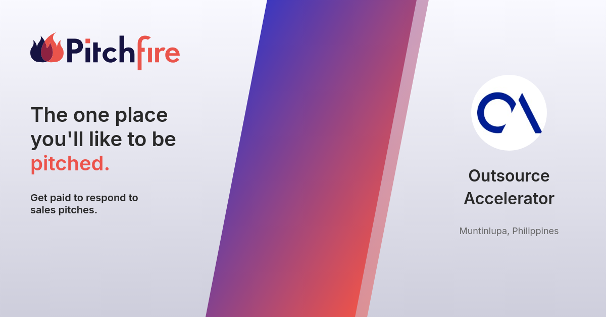 Pitch Outsource Accelerator employees | Pitchfire