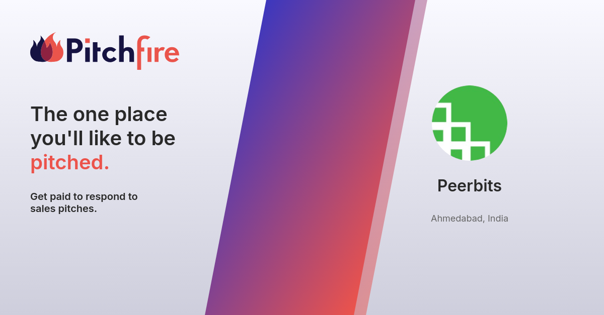 Pitch Peerbits employees | Pitchfire