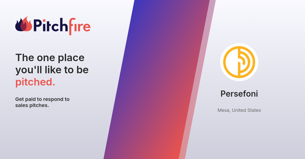 Pitch Persefoni | Pitchfire