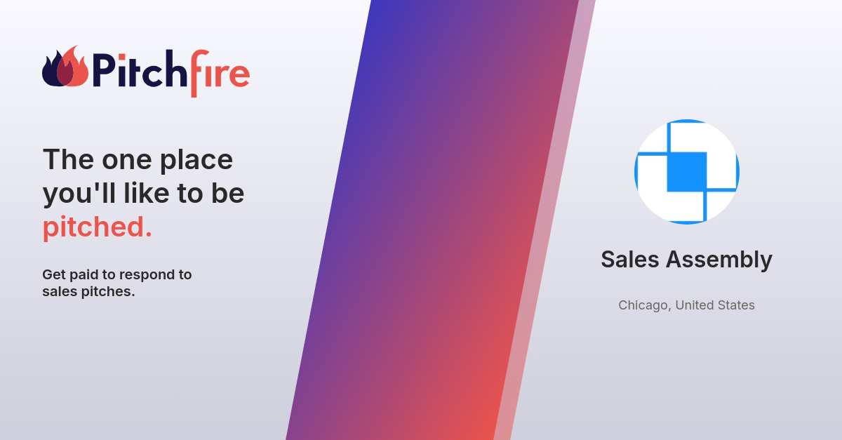 Pitch Sales Assembly employees | Pitchfire