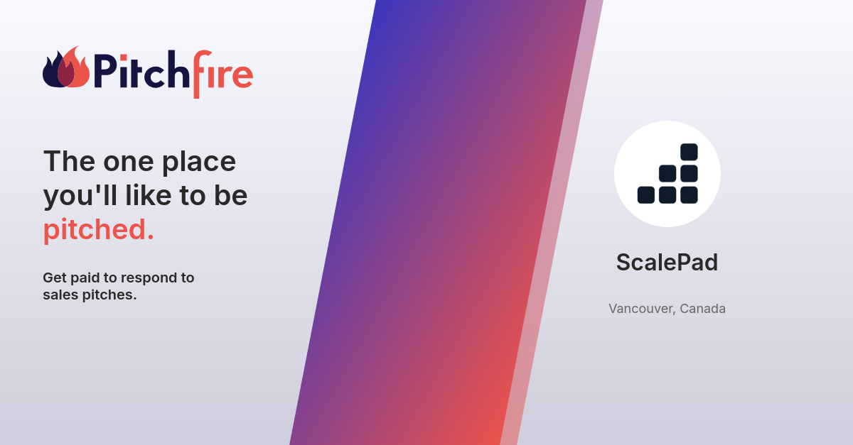 Pitch ScalePad | Pitchfire