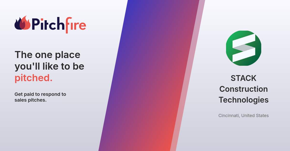 Pitch STACK Construction Technologies | Pitchfire