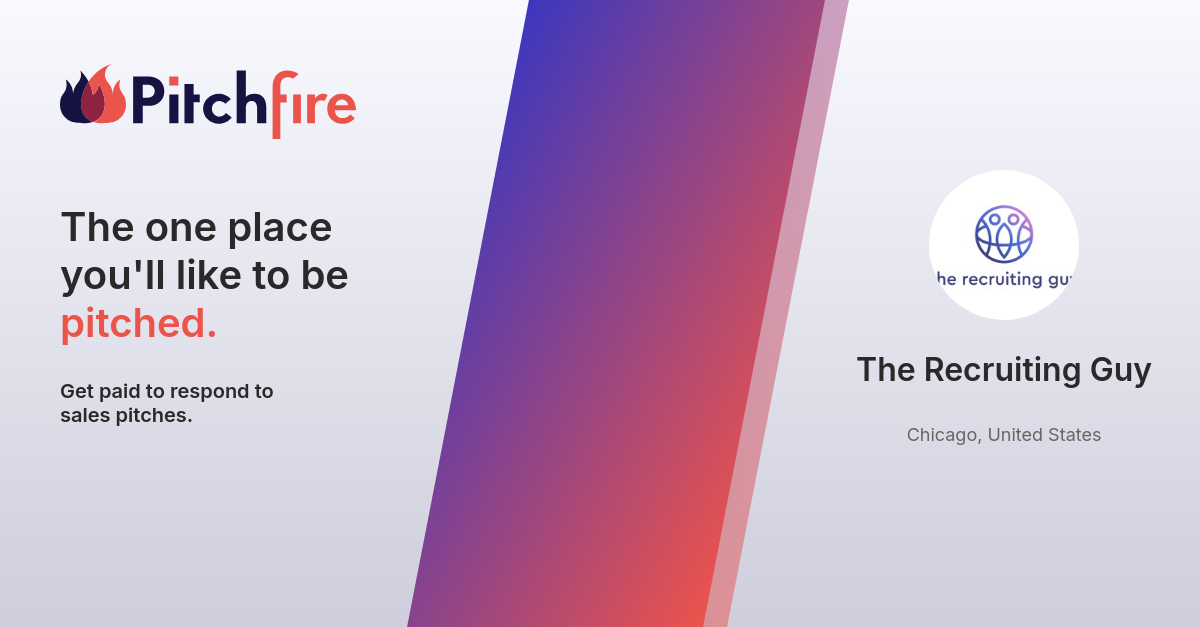 Pitch The Recruiting Guy | Pitchfire