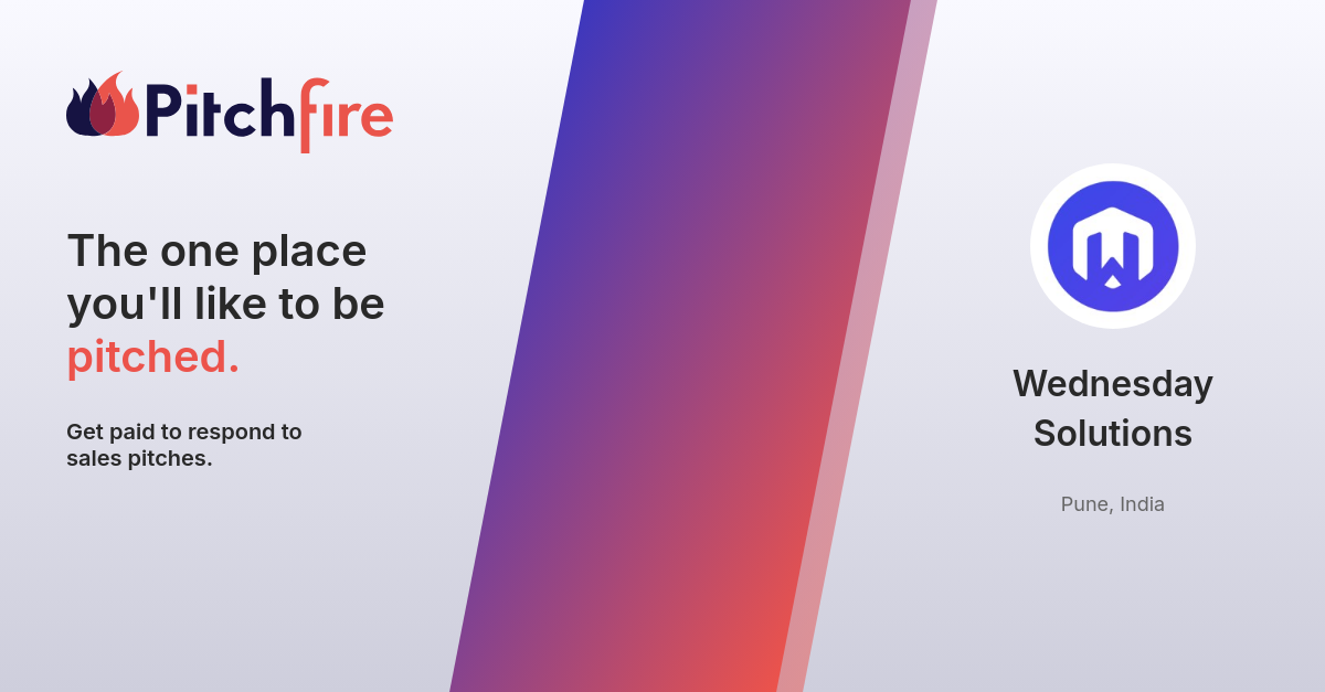 Pitch Wednesday Solutions | Pitchfire