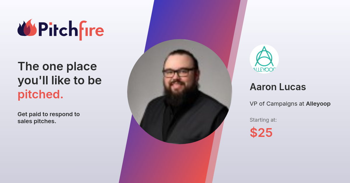 Pitch Aaron Lucas | Pitchfire