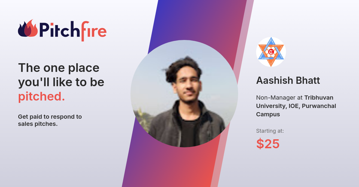 Pitch Aashish Bhatt | Pitchfire