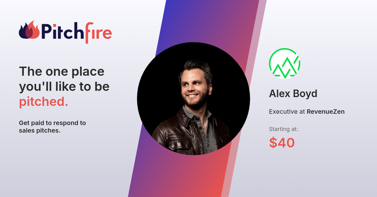 Pitch Alex Boyd | Pitchfire