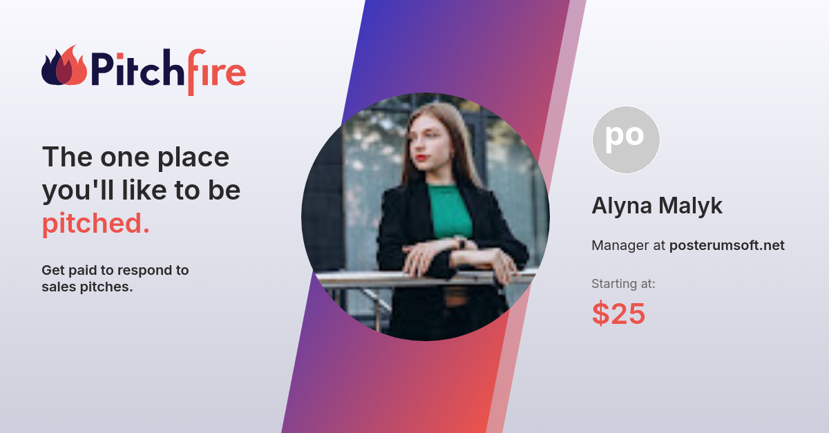 Pitch Alyna Malyk | Pitchfire