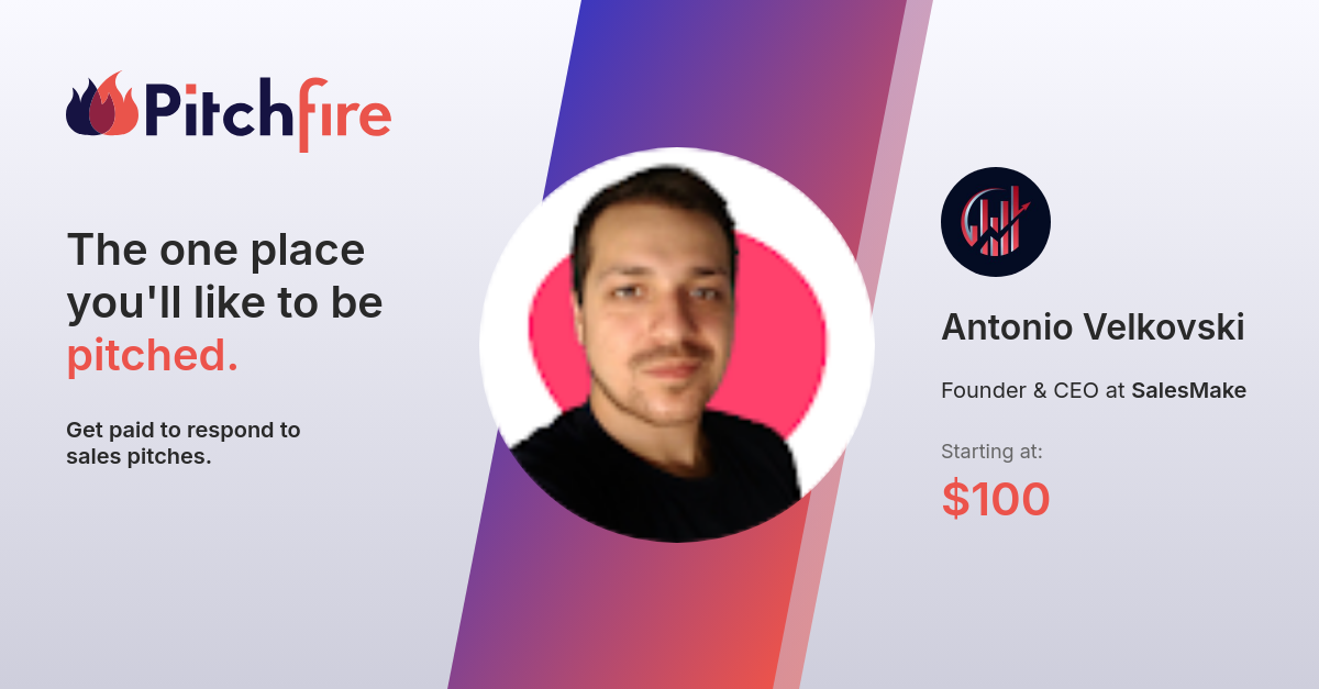 Pitch Antonio Velkovski | Pitchfire