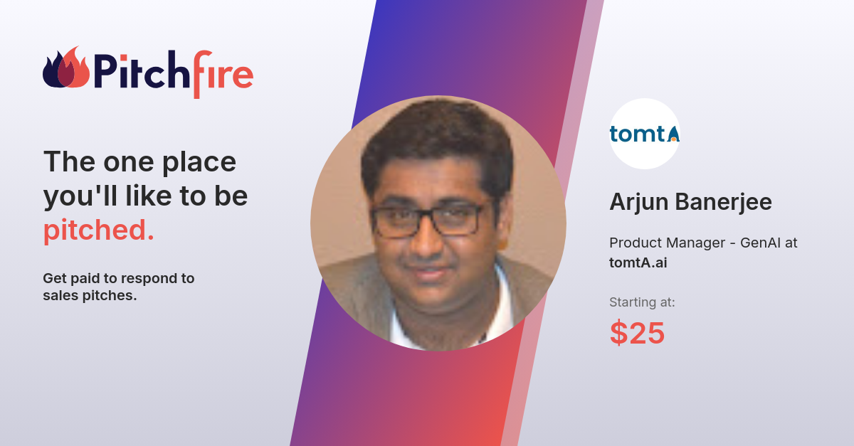 Pitch Arjun Banerjee | Pitchfire