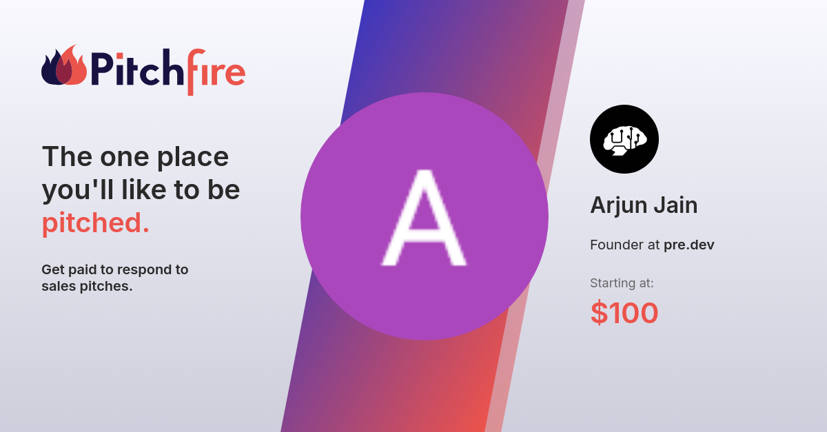 Pitch Arjun Jain | Pitchfire