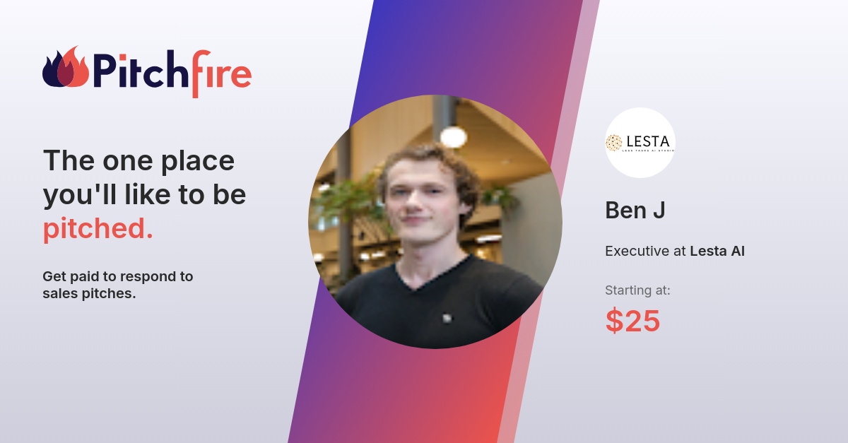 Pitch Ben J | Pitchfire