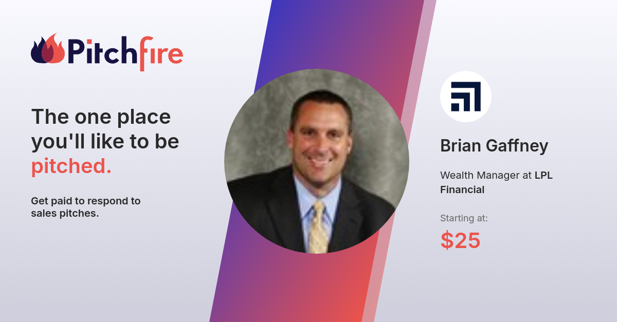 Pitch Brian Gaffney | Pitchfire