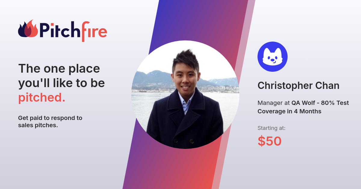 Pitch Christopher Chan | Pitchfire