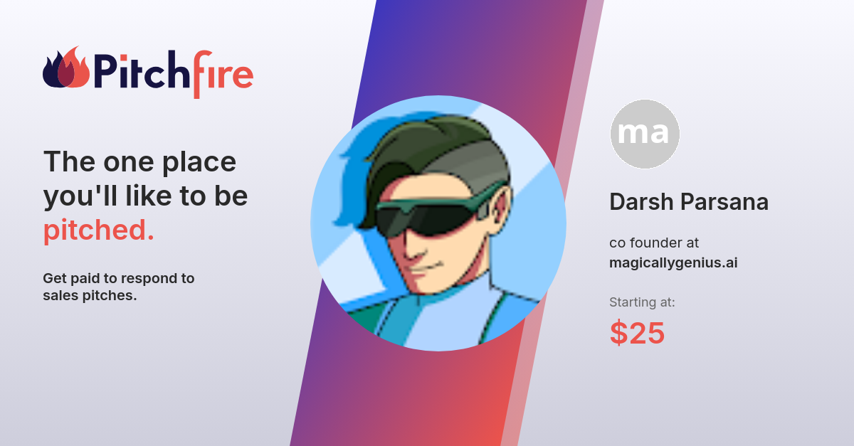 Pitch Darsh Parsana | Pitchfire