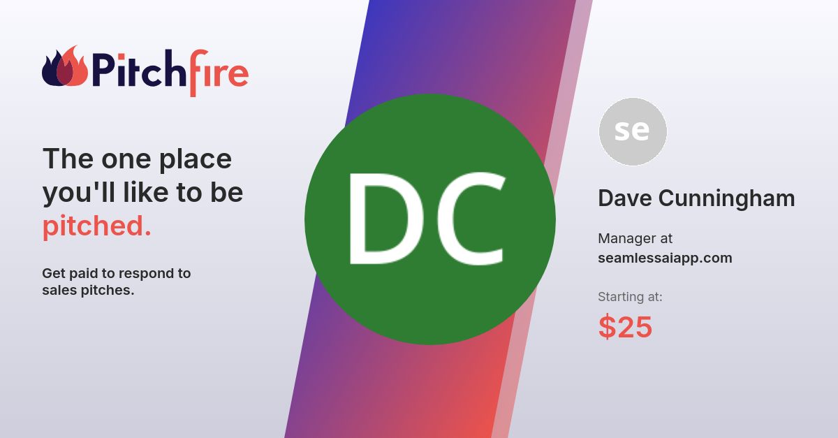 Pitch Dave Cunningham | Pitchfire