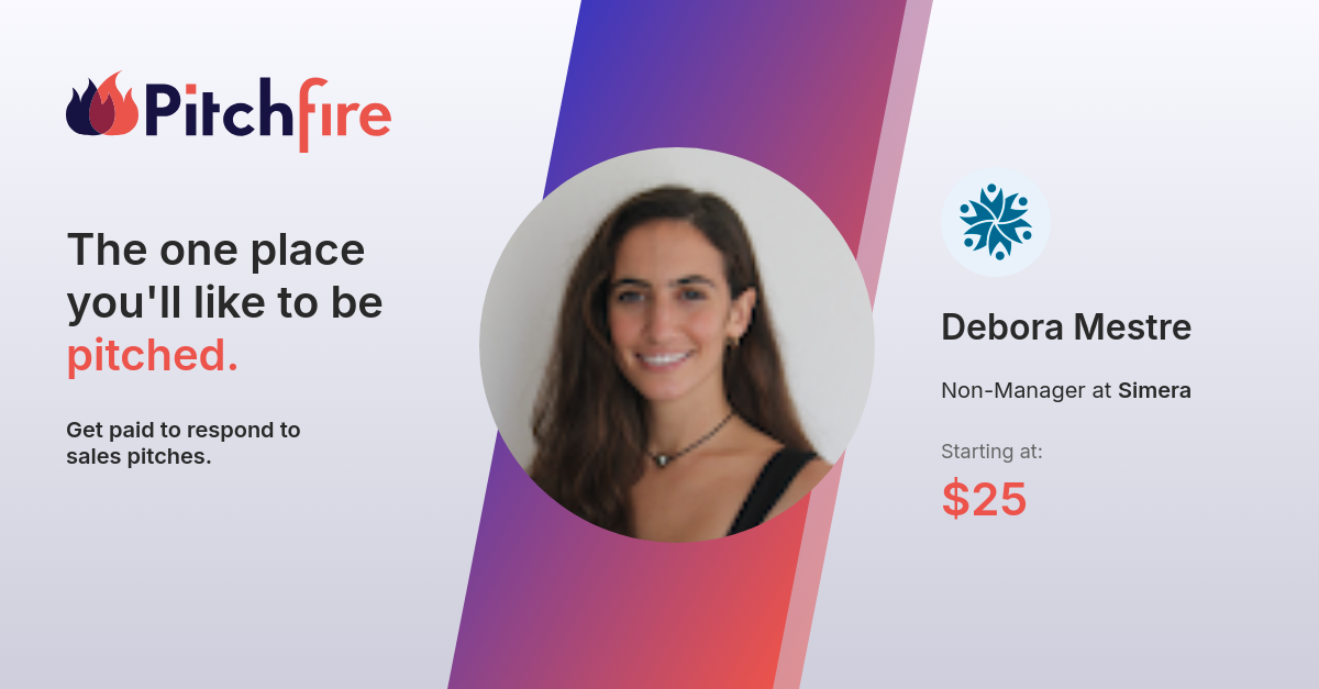 Pitch Debora Mestre | Pitchfire