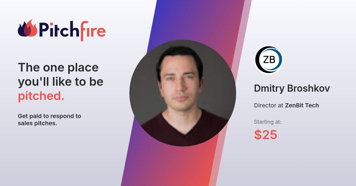 Pitch Dmitry Broshkov | Pitchfire