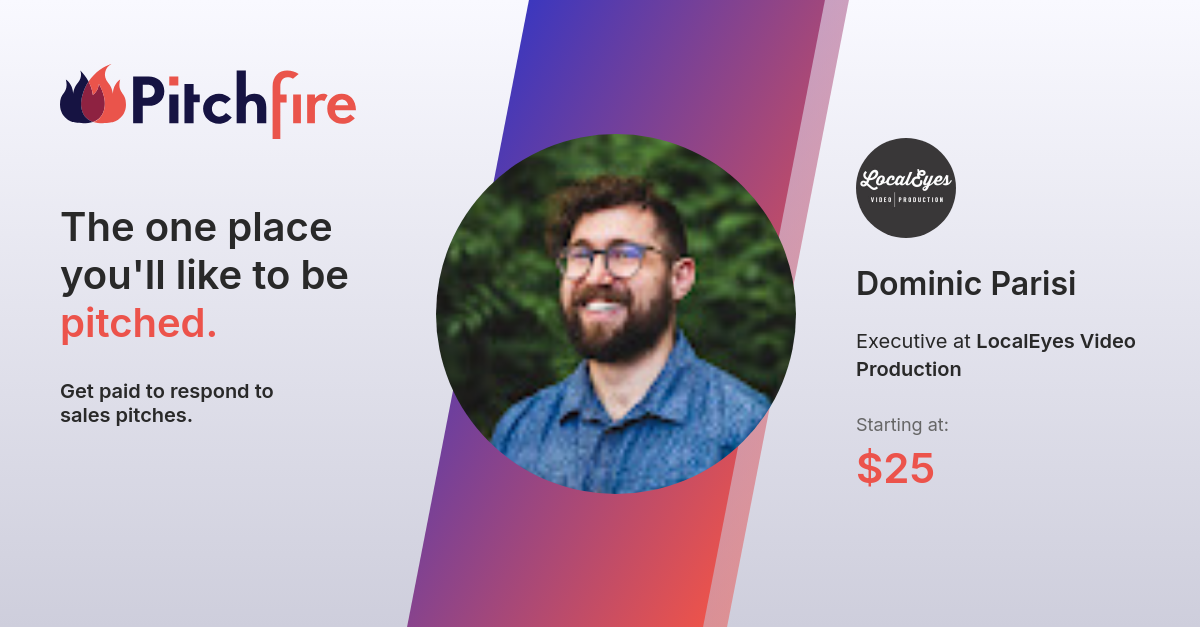 Pitch Dominic Parisi | Pitchfire