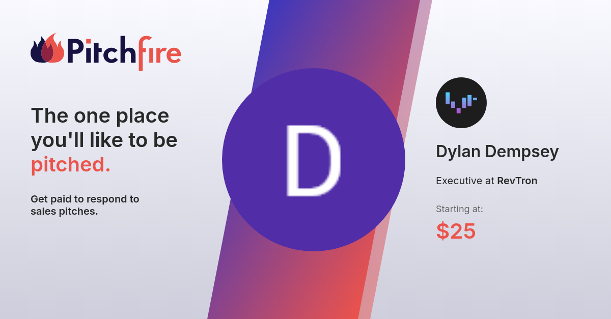 Pitch Dylan Dempsey | Pitchfire