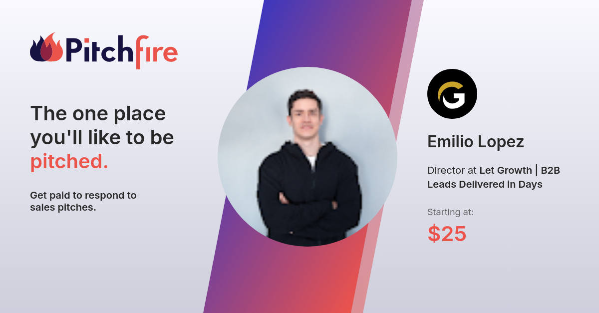 Pitch Emilio Lopez | Pitchfire