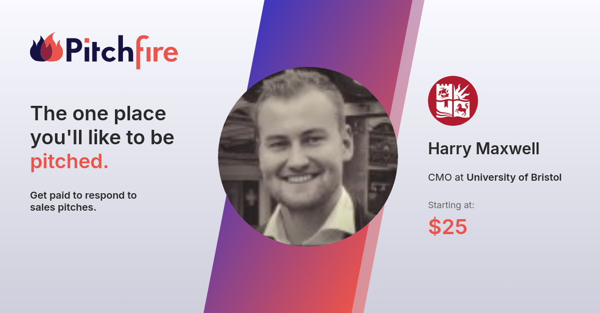 Pitch Harry Maxwell | Pitchfire