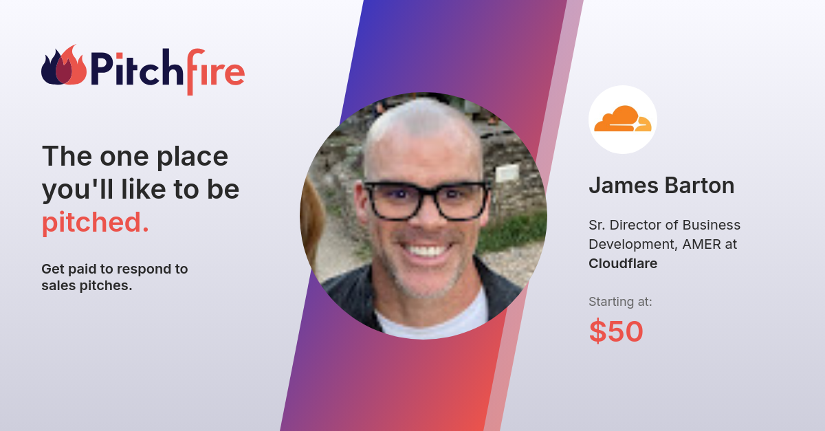 Pitch James Barton | Pitchfire