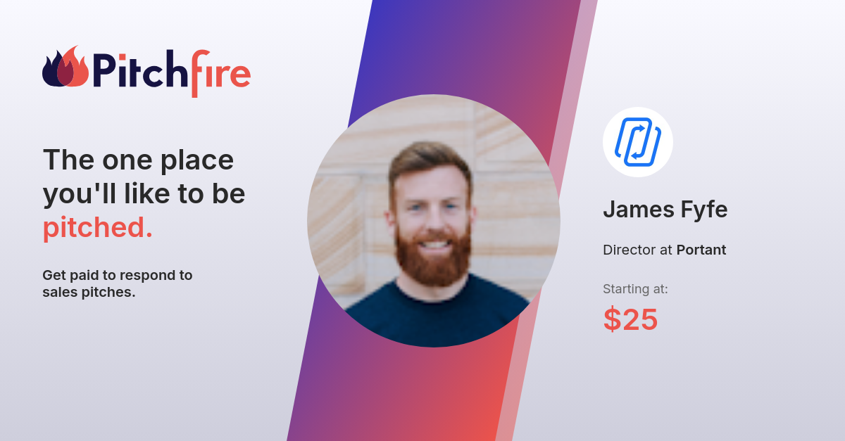 Pitch James Fyfe | Pitchfire