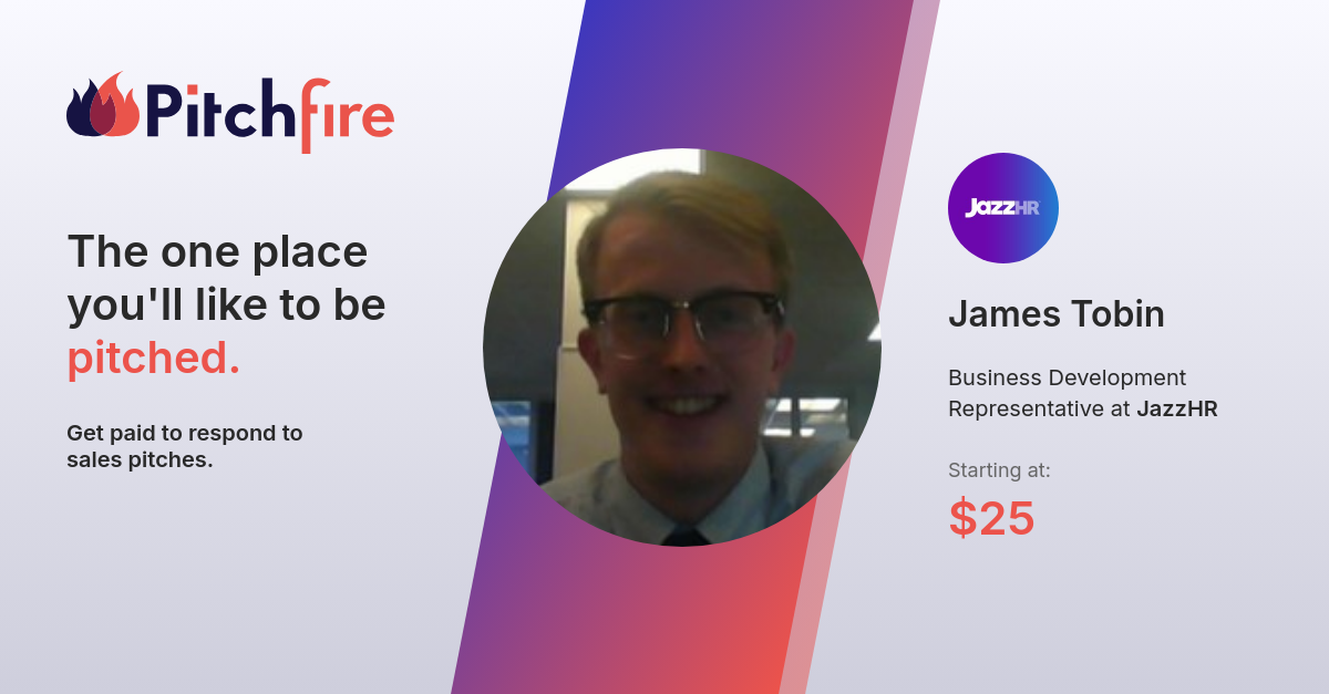 Pitch James Tobin | Pitchfire