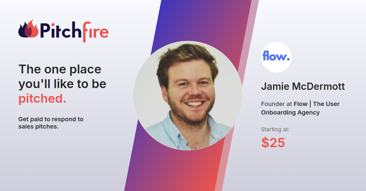 Pitch Jamie McDermott | Pitchfire