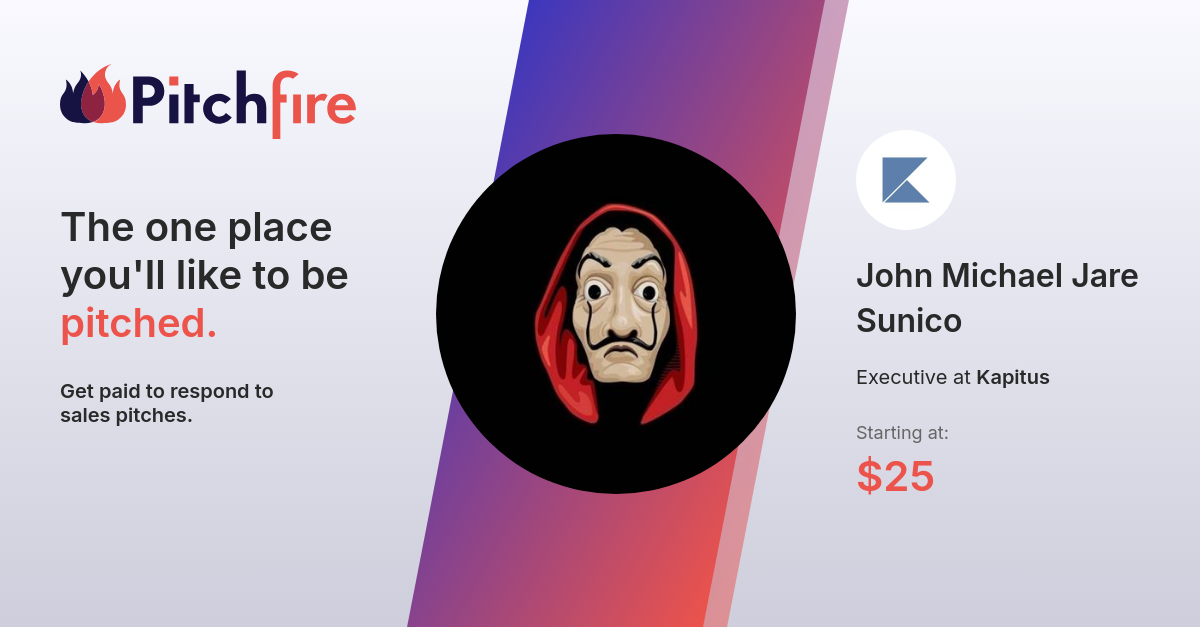 Pitch John Michael Jare Sunico | Pitchfire