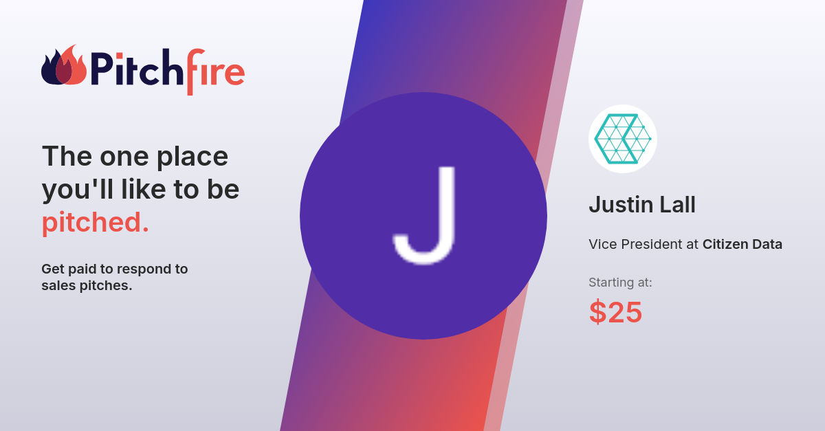 Pitch Justin Lall | Pitchfire