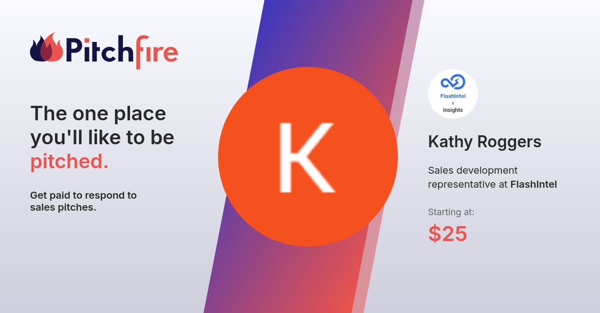 Pitch Kathy Roggers | Pitchfire