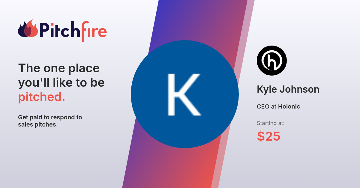 Pitch Kyle Johnson | Pitchfire