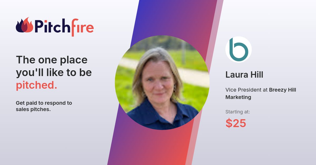 Pitch Laura Hill | Pitchfire