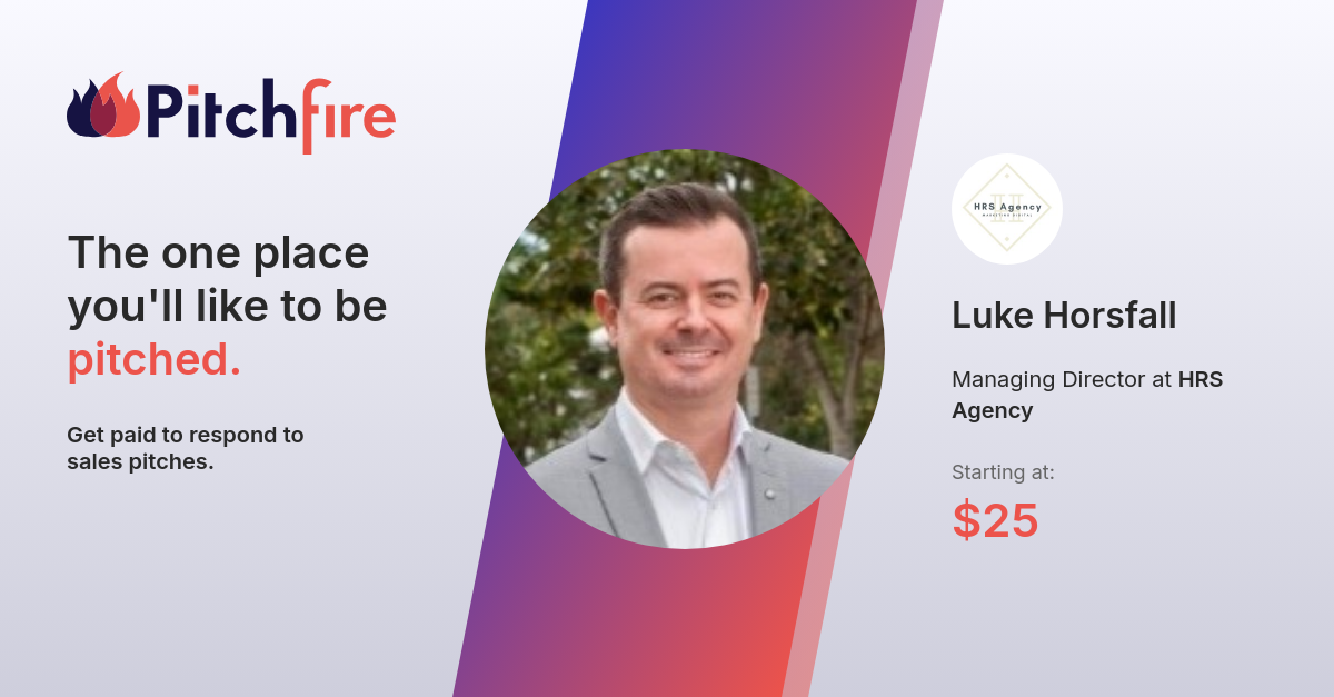 Pitch Luke Horsfall | Pitchfire